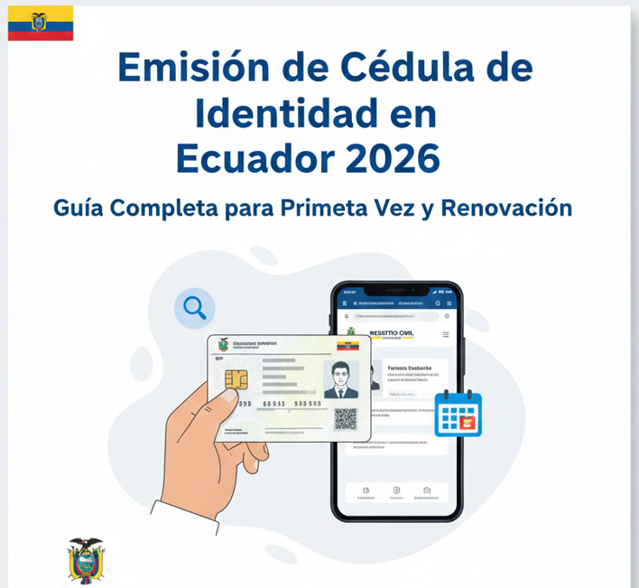 Como solicitar la Cédula de Identidad en Ecuador 2026 en linea.
